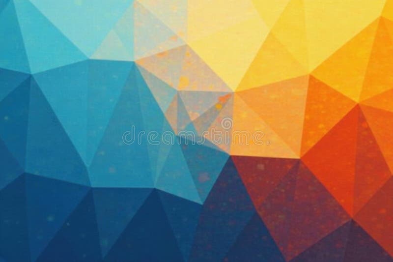 Overlapping Translucent Orange and Blue Polygons, Sharp Angles ...