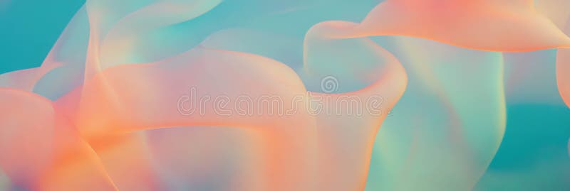 Overlapping Translucent Shapes with Soft Gradients Creating Depth on a ...