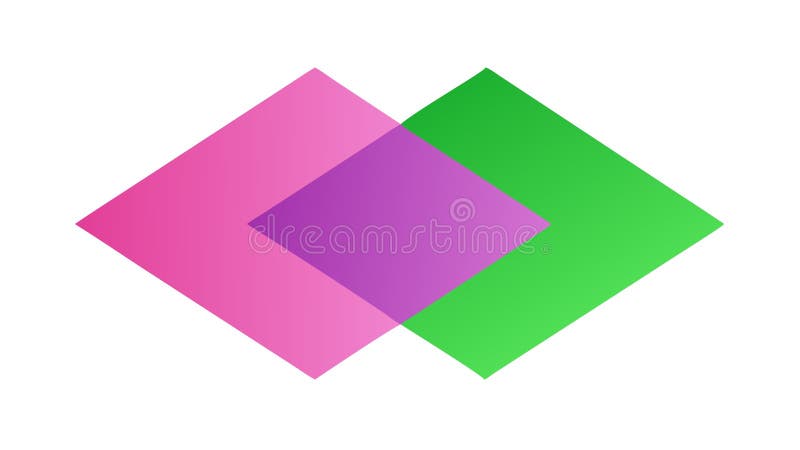 Overlapping Transparent Diamond Shapes Icon, Vector Design Generative ...