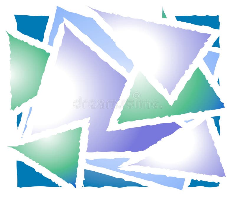 Overlapping Triangle Shapes 2 Stock Illustration - Illustration of ...