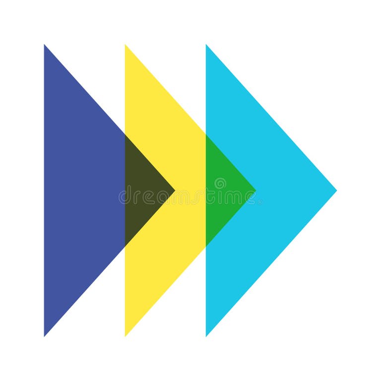 Overlapping Triangle Shapes Risograph Geometry Stock Vector - Illustration of print, minimalist ...