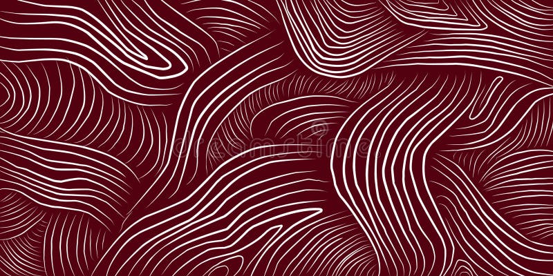 Overlapping Wavy Lines Brown Create a Rope Effect Stock Vector ...