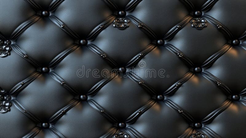 Overlay Background Seamless Pattern Tile Black Couch Leather Texture ...