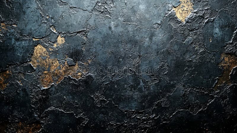 Overlay Distressed. Filter with Dust Scratches. Dark Blue Weathered ...