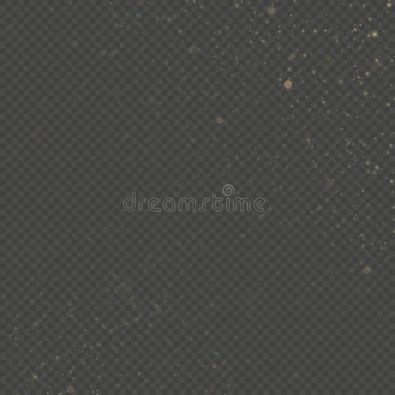 Overlay Effect Glitter Gold Light Shine Effect on Transparent ...