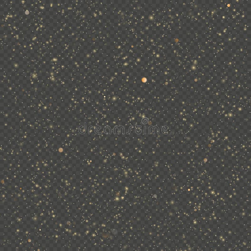 Overlay Effect Glitter Gold Light Shine Effect on Transparent ...