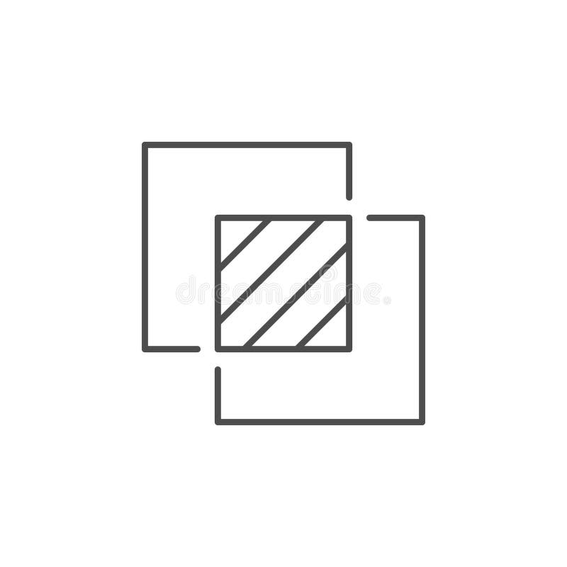 Overlay Effect Line Outline Icon Stock Vector - Illustration of paint ...