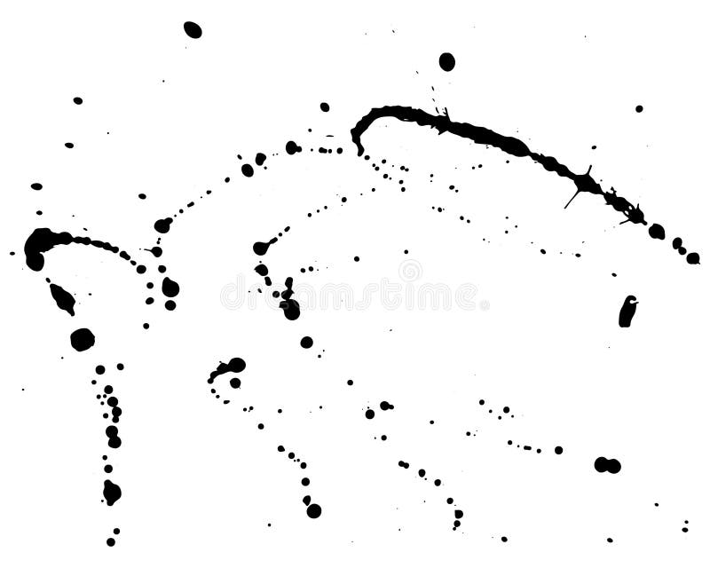 Overlay, Elements of Paint Ink Splatter. Vector Illustration Stock ...