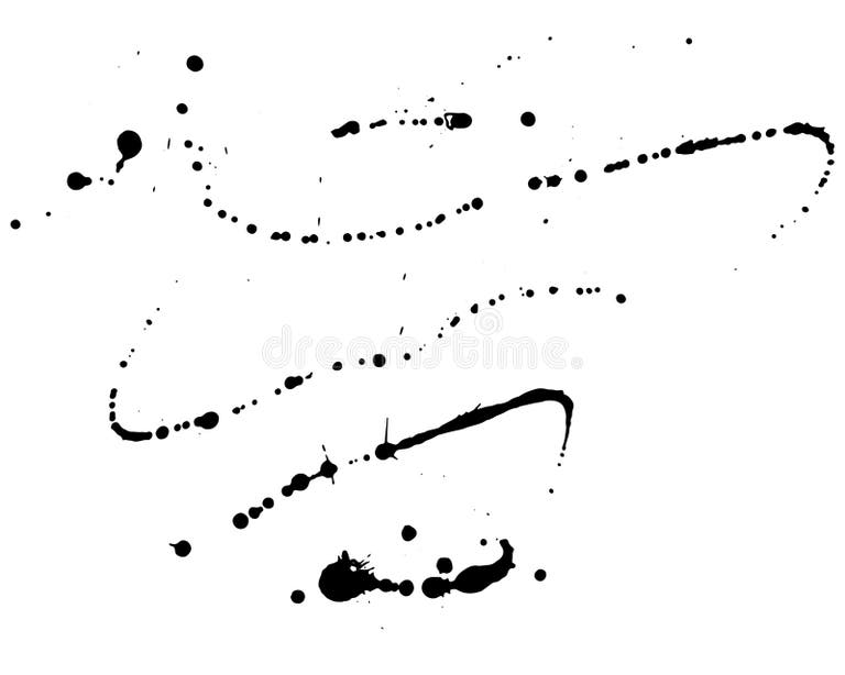 Overlay, Elements of Paint Ink Splatter. Vector Illustration Stock ...