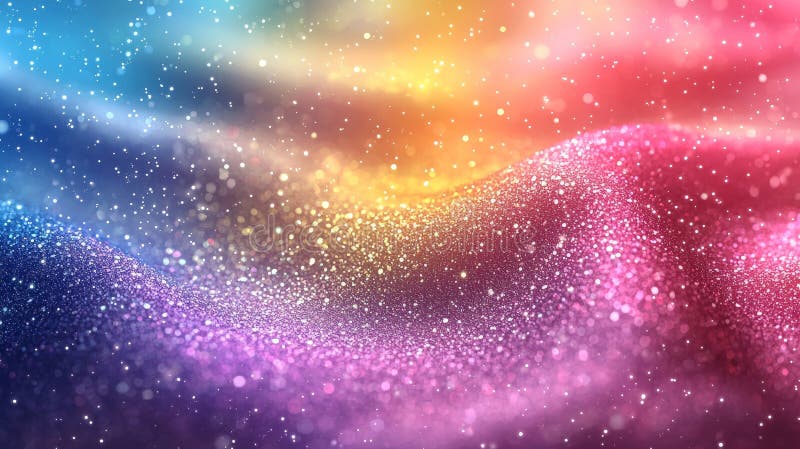 Overlay of an Ethereal Rainbow Spectrum with Transparency Stock Photo ...