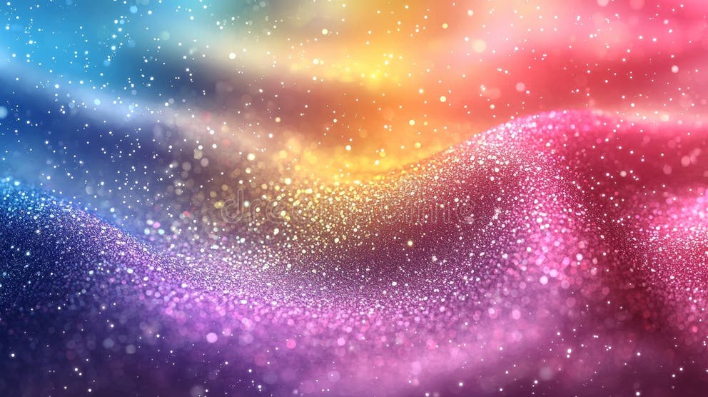 Overlay of an Ethereal Rainbow Spectrum with Transparency Stock Photo ...