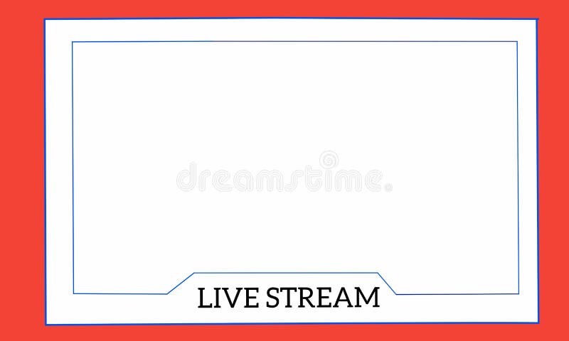 The Overlay Frame Set Design Template for Games Streaming. Stock ...