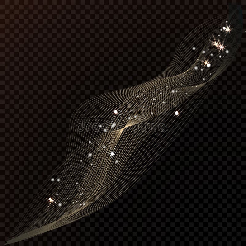 The Overlay of Gold Lines, Forming an Abstract Pattern on a Dark ...