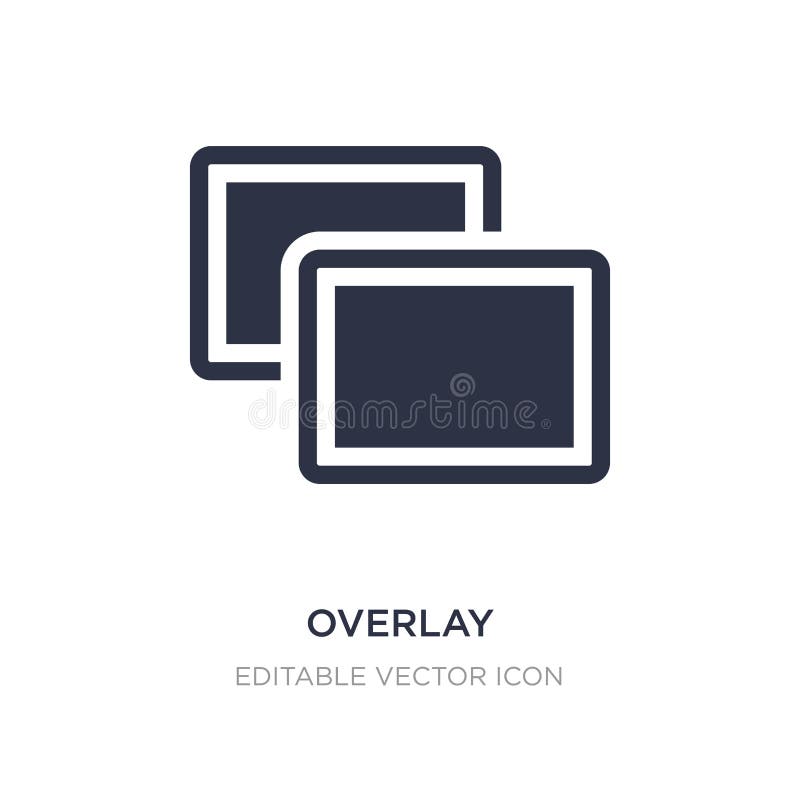 Overlay Icon Vector Sign and Symbol Isolated on White Background ...