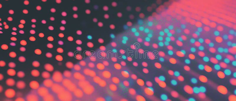 Overlay of Large Dot Texture with Bold Pattern on a Black Background ...