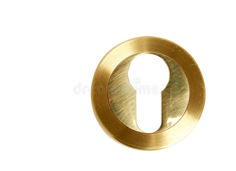 Overlay on the Lock with a Keyhole Stock Image - Image of surveillance ...