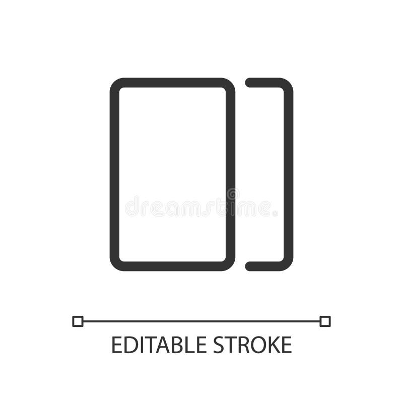 Overlay Pixel Perfect Linear Ui Icon Stock Vector - Illustration of stroke, processing: 254029957