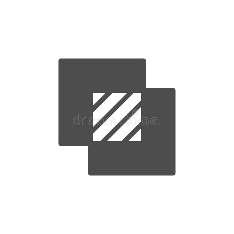 Overlay Print and Web Effect Glyph Icon Stock Vector - Illustration of ...