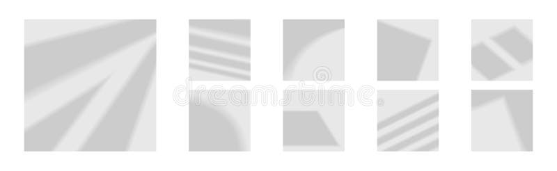 Overlay Shadow Effects and Light from the Window Vector Set. Stock ...