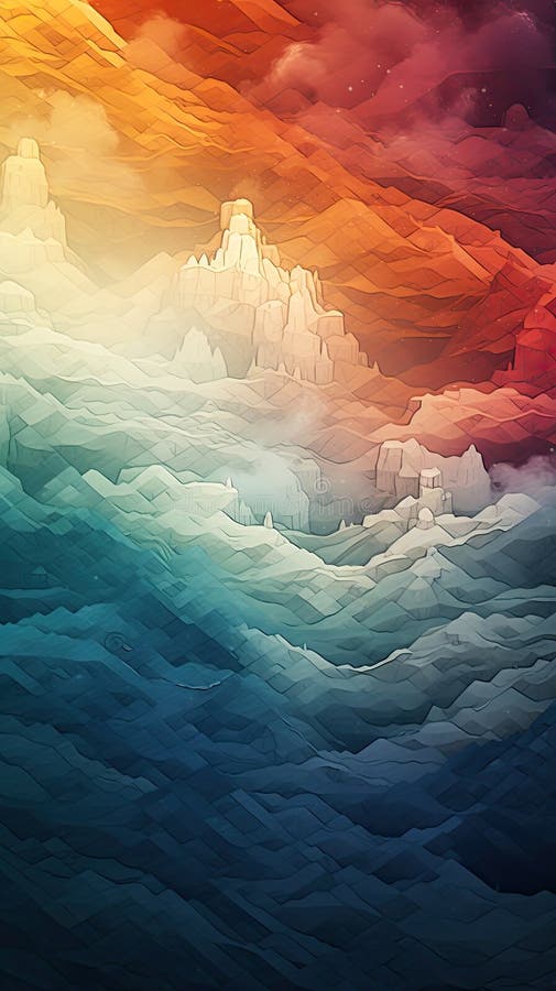 Horizontal Colored Layers with Overlay for Wallpaper Background Stock ...