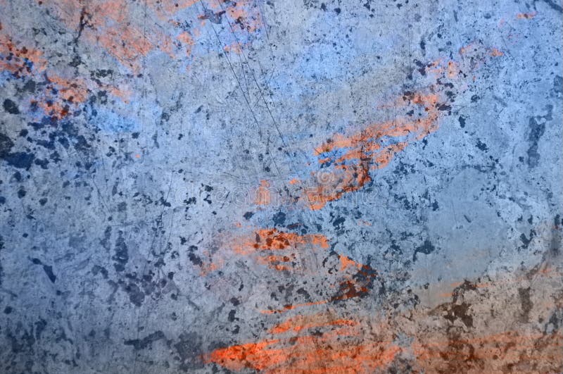 Overlay Texture in Blue and Orange Stock Photo - Image of brush ...
