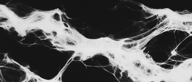 Meeting the Elegance of Spider Web Texture Over a Black Background with ...