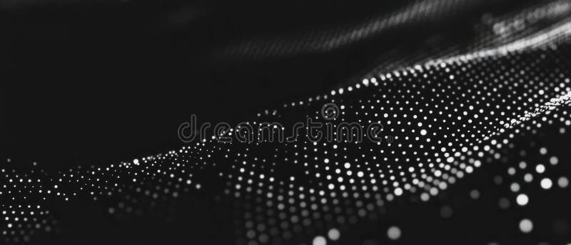 Dot Texture Overlay Creating a Structured Pattern on a Black Background ...