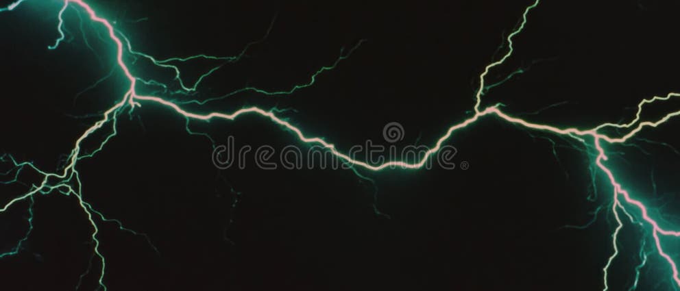 Lightning Frame with Symmetrical Design and Structured Patterns on a Black Background Stock ...