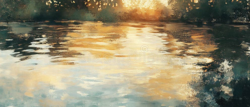 Overlay Texture Featuring Abstract Light Reflections on Tranquil Water ...