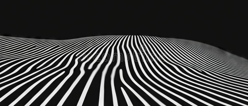 Overlay Texture Featuring Horizontal Lines on a Calm Black Background ...