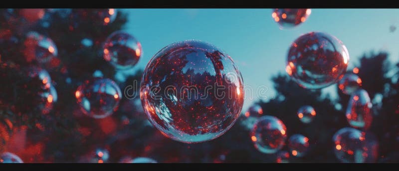 Overlay Texture Featuring Luminous Orbs Against a Vibrant Background ...