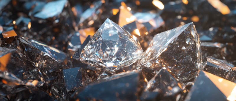 Overlay Texture Featuring Sparkling Diamond Dust with Intricate Crystal ...