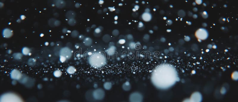 Overlay Texture of Fine Powder Snow Particles on a Dark Background ...