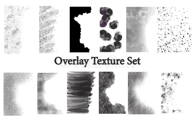 Overlay Texture Set Different Types of Texture Stamp Vector Collection ...