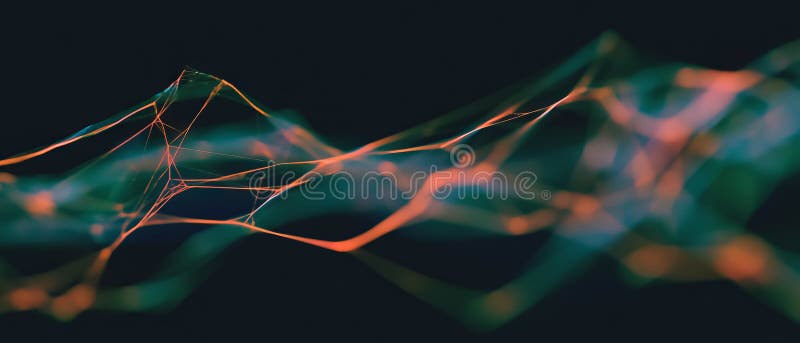 Spider Web Overlay on Abstract Background Creating Artistic Designs in ...