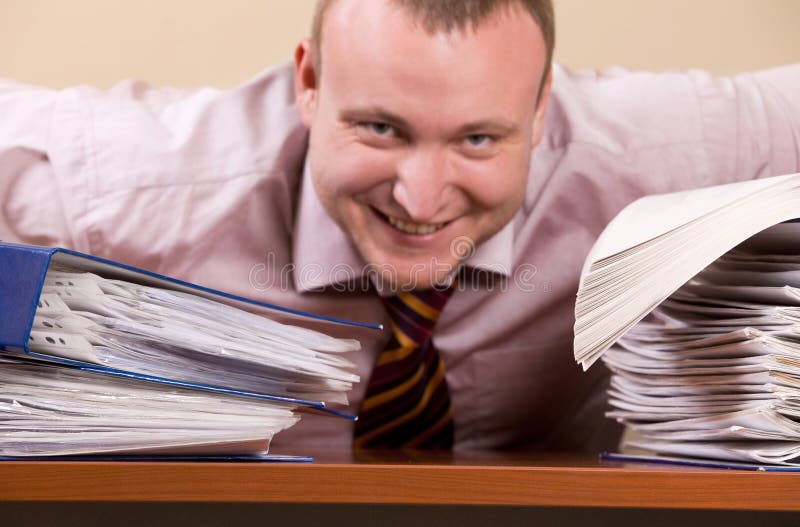 Too much paperwork stock photo. Image of looking, deadline - 2307332