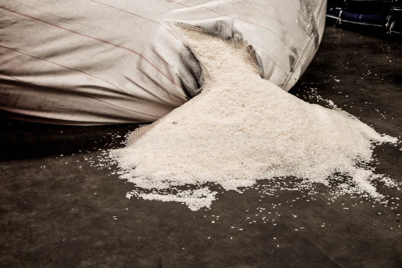 Sack of rice stock image. Image of food, pure, white - 17476281