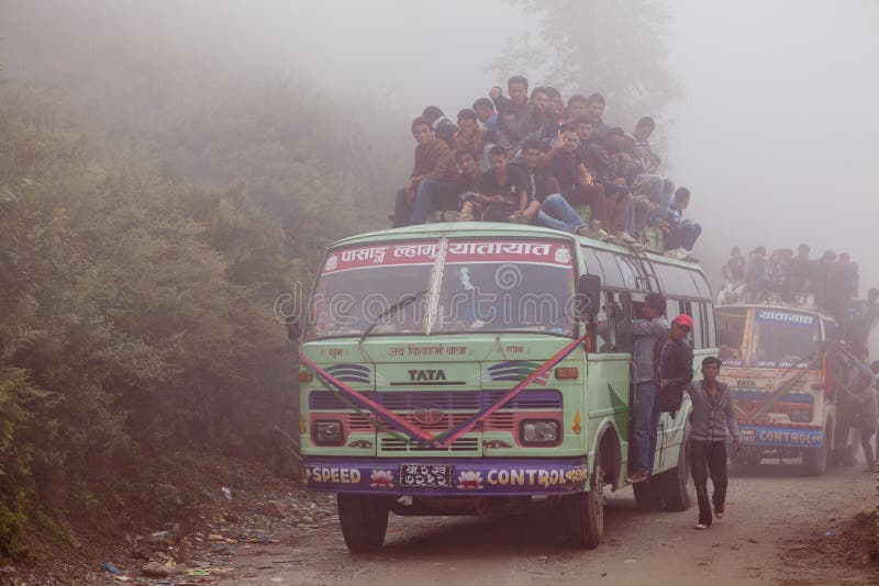 Overload bus editorial stock photo. Image of people, subcontinent ...