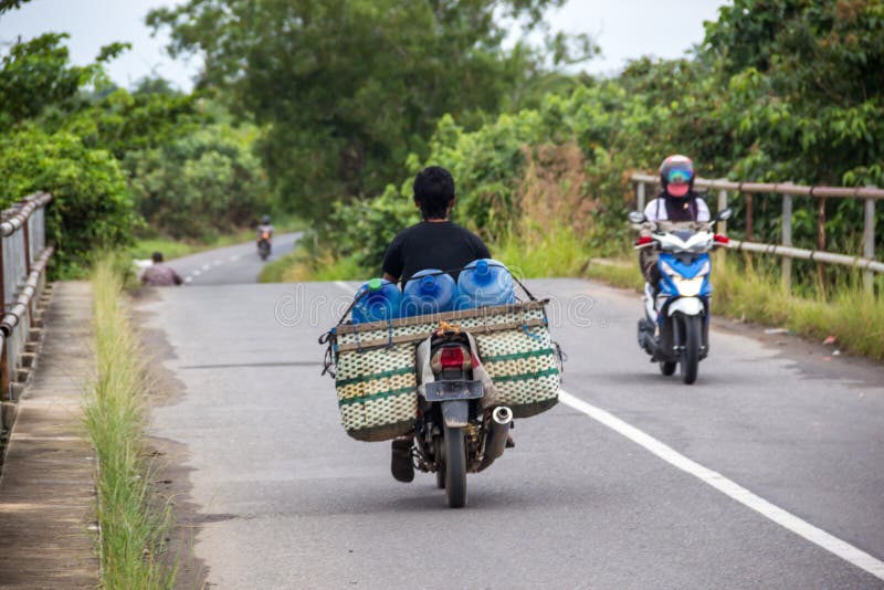 Overload Motorcycle Speeds on the Road Editorial Photography - Image of ...