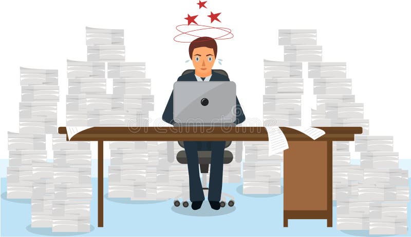 Overloaded Manager Stock Illustrations – 517 Overloaded Manager Stock ...
