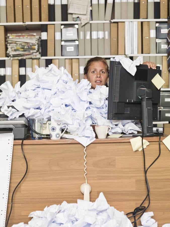 Overloaded Businesswoman stock image. Image of proffesional - 28076665