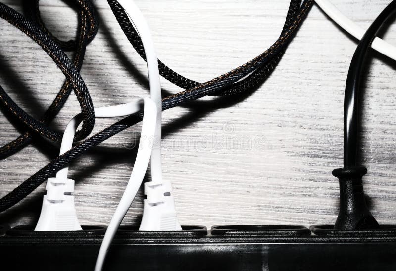 Overloaded power strip stock image. Image of electric - 7086361