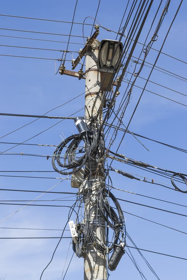 Overloaded street pole stock photo. Image of overloaded - 39152468