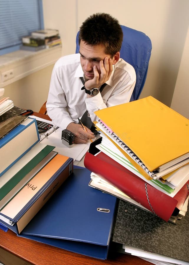 Overloaded worker stock photo. Image of white, overworked - 1689510