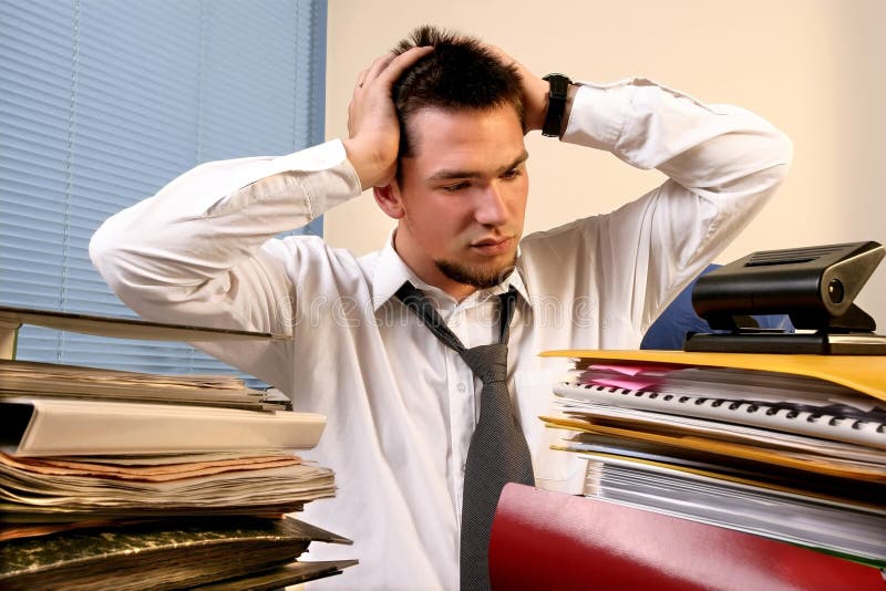 1,208 Office Worker Overwhelmed Paperwork Stock Photos - Free & Royalty ...