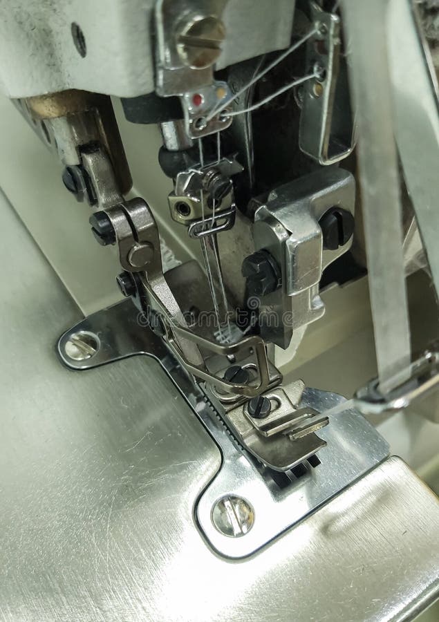 The Overlock Sewing Machine is Used for Sewing Clothes in Production ...