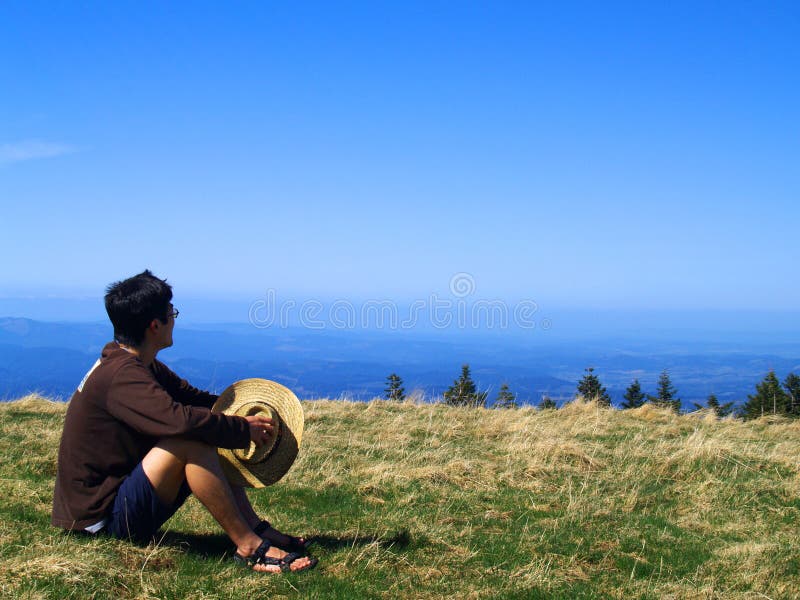 Overlook 1 stock photo. Image of mountain, valley, looking - 740012