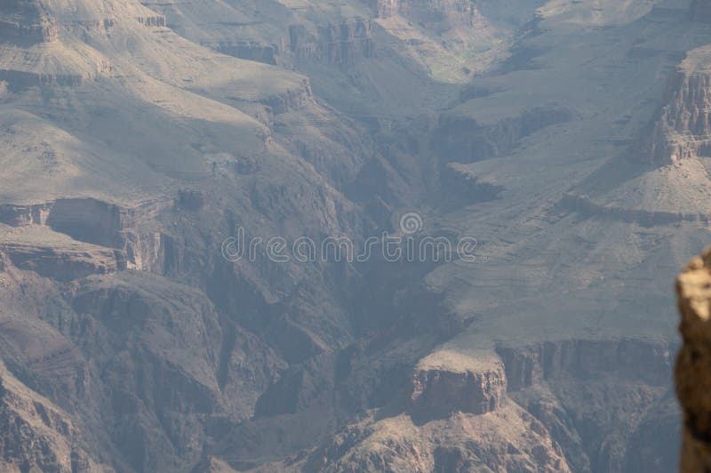 Overlook Interesting Grand Canyon National Park Stock Photo - Image of ...