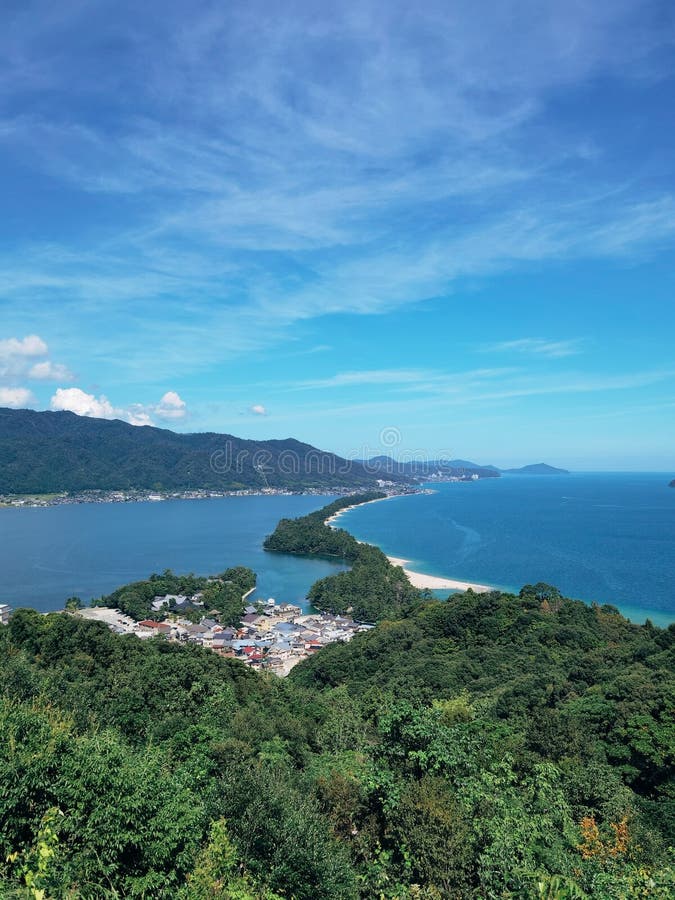 Overlook the Sea from the Hill Stock Image - Image of landscape, nature ...