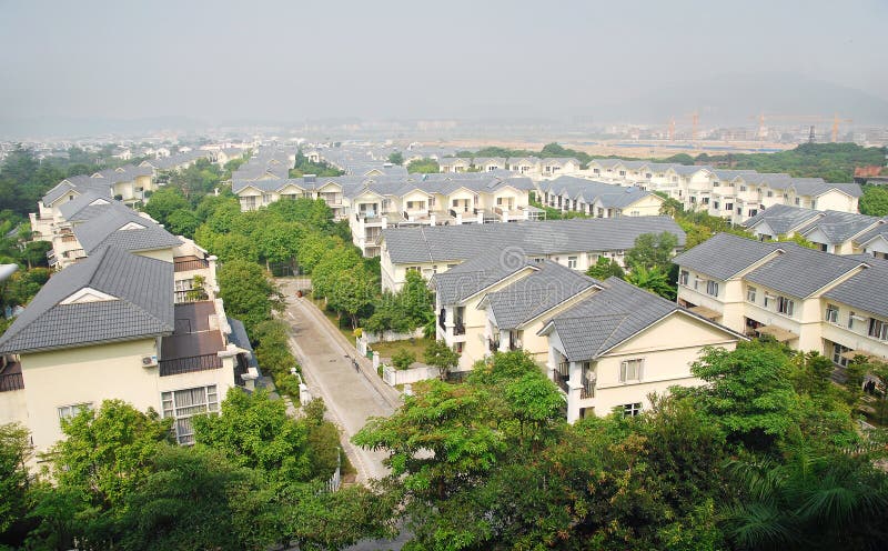 Overlook the villa stock image. Image of white, outdoor - 34011357